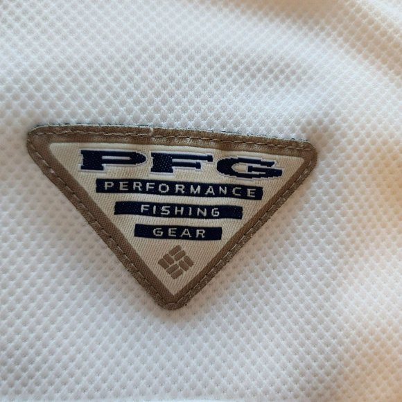 Columbia | Shirts | Mens White Columbia Shirt Performance Fishing Gear ...